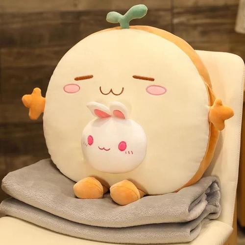 Jual Bantal Boneka Karakter Roti Strawberry Rabbit Wortel 35Cm Berlabel ...