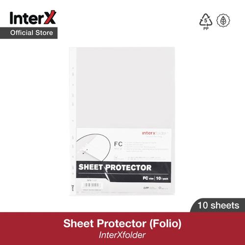 Jual PP Pocket / Sheet Protector Plastik Folio F4 Isi 10 FOLDER ONE INTERX - Kota Surabaya ...