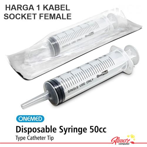 Jual Suntikan 50cc Syringe 50ml tinta parfum catheter tip spuit bkn ...