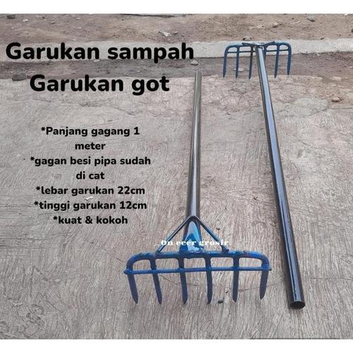 Jual Garukan sampah/garukan got gagang besi pipa - GARUKAN 1 METER ...