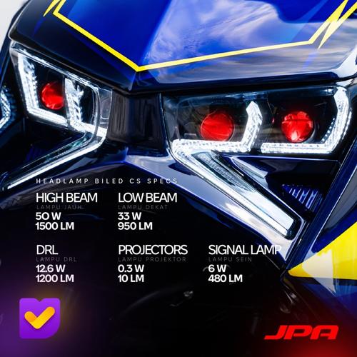 Jual Lampu Depan JPA CS Headlamp HID Projector Biled Demon Devil Eyes ...