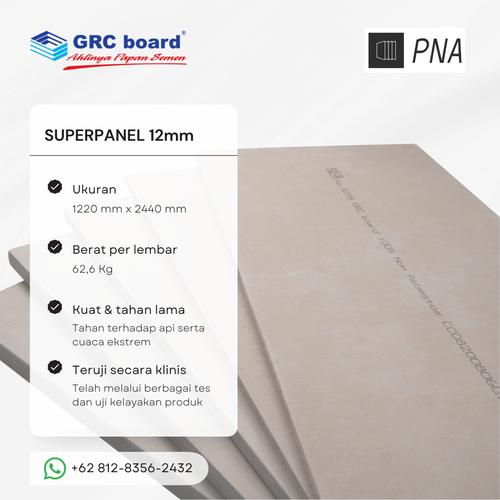 Jual GRC Board 12mm / Papan GRC 12 mm / SUPERPANEL 12mm x 1220 x 2440 - Kota Tangerang - Persada ...