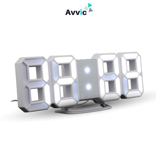 Promo Jam Dinding Digital 3D Clock LED Jam Meja Bentuk Angka Alarm LED ...