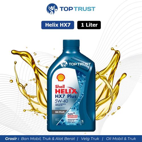 Jual Oli Shell Helix HX7 Plus SAE 5W-40 isi 1 Liter Full Sintetik SN ...