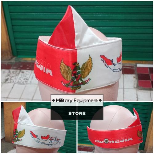 Jual ikat kepala udeng merah putih logo Garuda Indonesia - Kota Malang ...