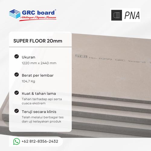 Jual GRC Board 20mm / Papan GRC 20 mm / SUPER FLOOR 20mm x 1220 x 2440 ...