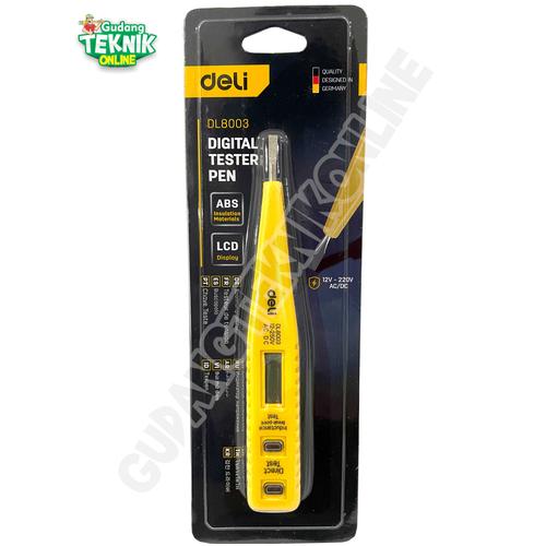 Jual Tespen Digital DELI EDL8003 / Testpen Listrik Tes Pen Obeng 12 ...