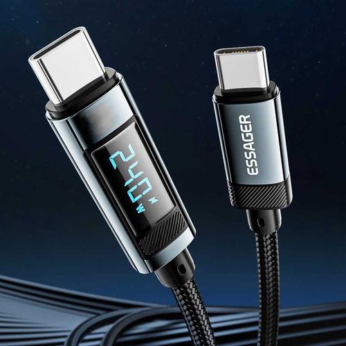 Jual Kabel Data Charger Hp Laptop LED LCD Type C ke/to Tipe C Fast ...