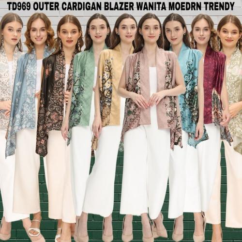 Jual TD969 CBP ROMPI BATIK WANITA OUTER BATIK PREMIUM OUTER BATIK SATIN ...