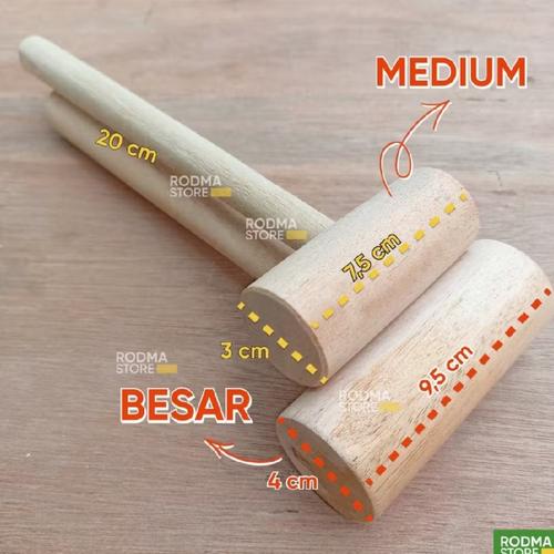 Jual PALU KAYU SEDANG palu pounding ecoprint pinata - PALU BESAR ...