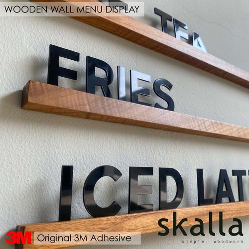 Jual Wooden Wall Menu board papan menu kayu dinding cafe resto hotel ...