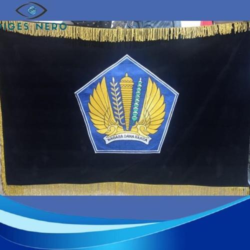 Jual Bendera Ruangan / Pataka Logo KEMENKEU 60 x 90 cm - Bordir ...