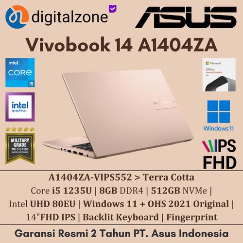 Jual Asus Vivobook A1404ZA VIPS552 - i5 1235U 8GB 512GB W11 OHS 14"IPS ...