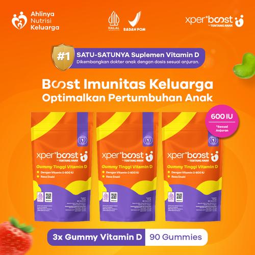 Promo Expert Boost - Paket 3 Gummy Vitamin D 600 IU Anak dan Dewasa ...