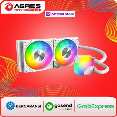 Promo MONTECH HYPERFLOW 240 ARGB WHITE - 240MM Liquid CPU Cooler ...