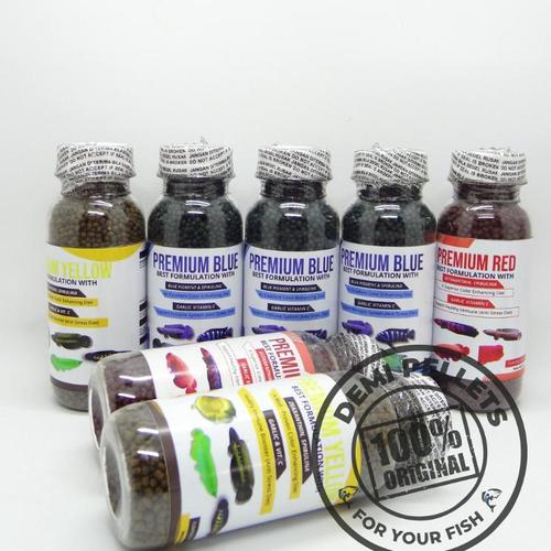 Jual SALE PELET PREMIUM RED BLUE YELLOW 60 GRAM IKAN CHANNA ARWANA ...