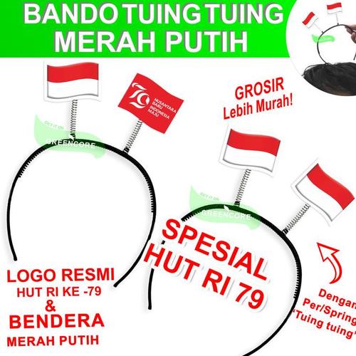 Jual bando merah putih bendera atribut hiasan 17 agustusan indonesia ...