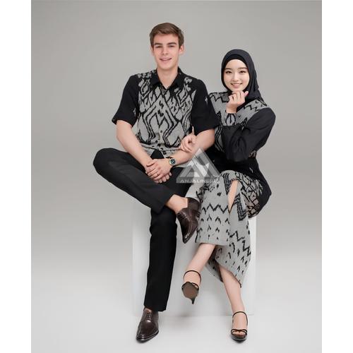 Promo Baju Couple Tenun Sarimbit amara couple tenun anjalinesia - Dress ...