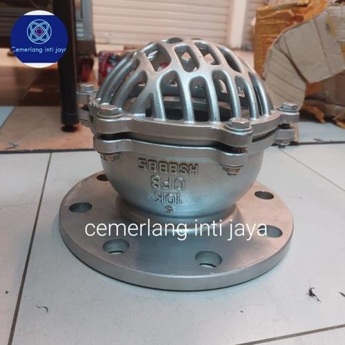 Jual Foot Valve Stainless SS304 Flange jis 10K 4" inch / Foot Valve ...