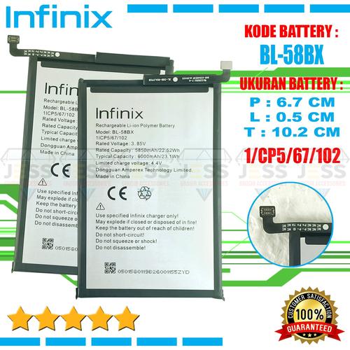 Jual Baterai Original Infinix Hot 11 Play - X688B Battery BL-58BX ...