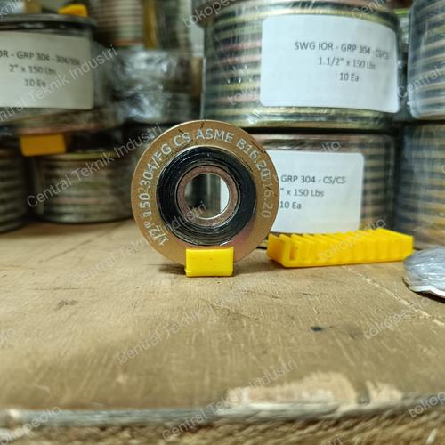 Jual Spiral Wound Gasket Ansi 150 SWG 1/2" inch Carbon Steel DN 15 ...