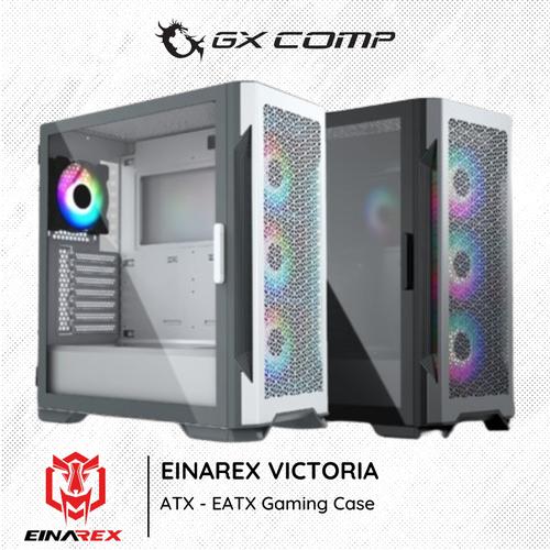 Promo Casing EINAREX VICTORIA - EATX, ATX, mATX Gaming Case - Putih ...