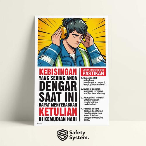 Jual Poster K3 Safety Kebisingan yang Anda dengar saat ini dapat ...