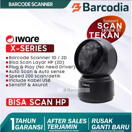 Promo 2D OMNI Barcode Scanner Iware X-Series 208 EFAKTUR (QR CODE ...