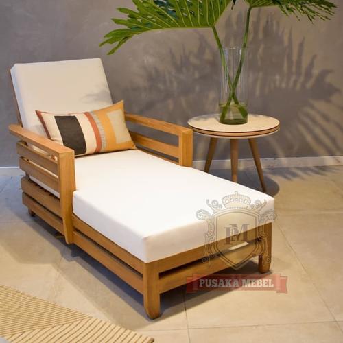 Jual lounge chair outdoor, kursi bangku sofa santai, kursi sofa baca ...