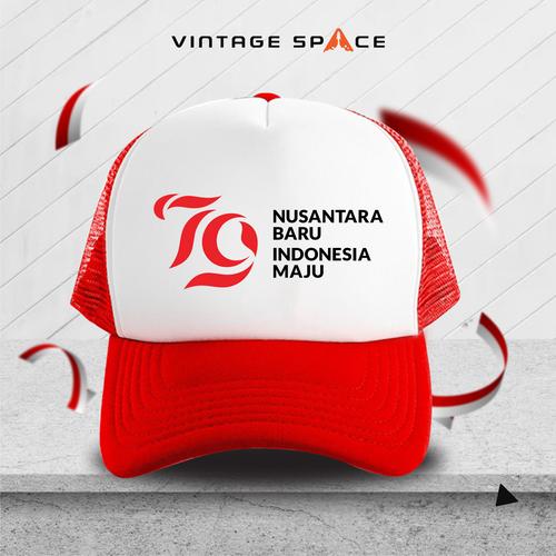 Jual PROMO topi HUT RI MERAH PUTIH/ topi INDONESIA / topi 17an/ topi ...