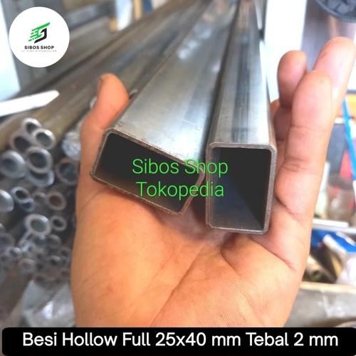 Jual Besi Hollow Ukuran Full 25x40mm ( 2.5x4 cm ) Tebal 2mm | holo ...