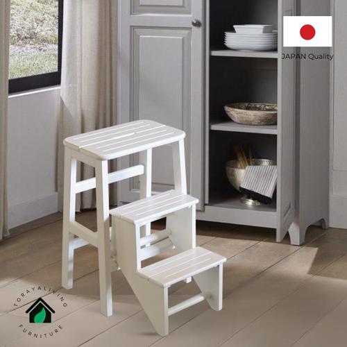 Promo Toraya Tangga Lipat Kayu/Tangga Lipat Estetik/ Bangku Lipat ...