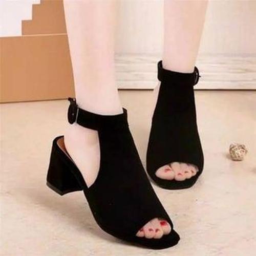 Jual SEPATU SANDAL WANITA HITAM BLACK PREMIUM PESTA KERJA KANTOR ...