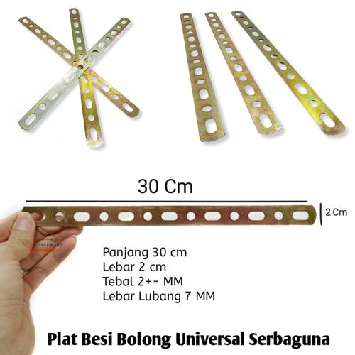 Jual Breket bolong plat besi bolong 30 cm kuningan plat breket besi ...
