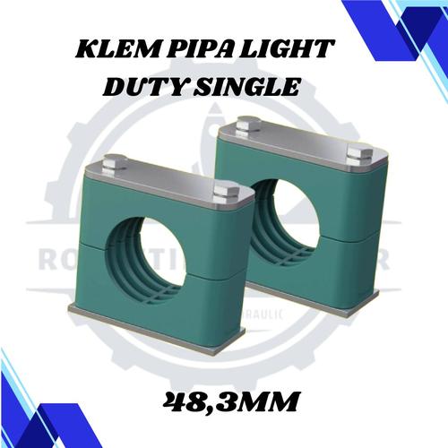 Jual 48.3MM KLEM PIPA HIDROLIK LIGHT DUTY SINGLE MODEL STAUFF / CLAMP ...