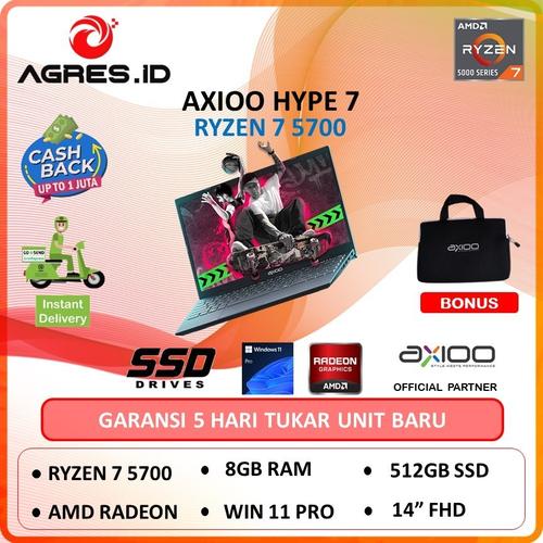 Promo AXIOO HYPE 7 AMD | Ryzen 7 5700U 8GB 512GB SSD - Unit Only, DOS Cicil 0% 3x - Kota Medan ...