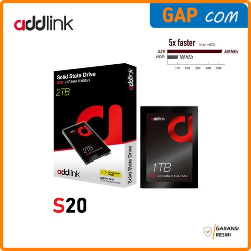 Jual SSD 256GB/512GB/1TB/2TB Addlink S20 Sata3 2.5" Internal PCs PS4 ...