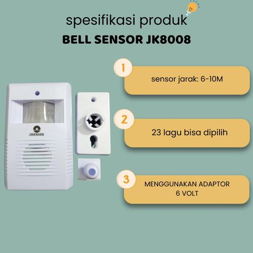 Jual Bell Sensor Musik / Bell Sensor Gerak / Bell Otomatis / Bell Murah ...