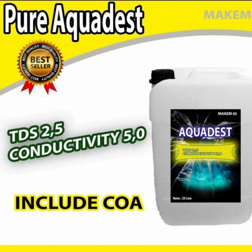 Jual Aquadest / Distilled Water 20 Liter Air Suling / Aquades / Akuades ...