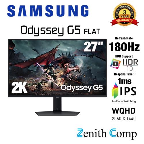 Jual Monitor SAMSUNG Odyssey G5 27" S27DG502 QHD IPS 180Hz FLAT - Kota Pekanbaru - Zenith ...