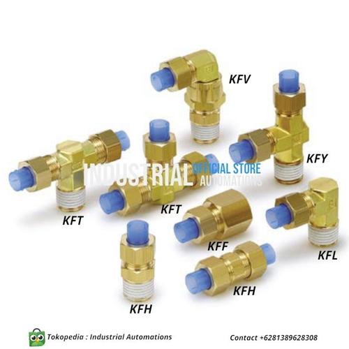 Jual SMC KFH10U-00 (∅10×6.5mm) fitting, straight union, KF INSERT FITTINGS - Jakarta Barat ...