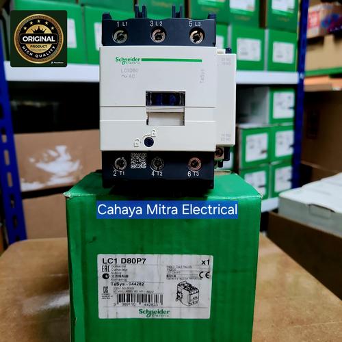 Jual Schneider Kontaktor / Contactor 230V 37KW 50-60Hz LC1D80 P7 New ...