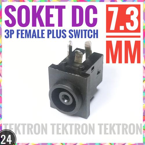 Jual DC Socket 7.3mm Soket Female DC Adaptor Power Supply eq. 7mm 7.5mm ...