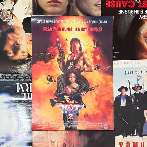 Promo Poster Film Bioskop Original “HOT SHOTS 2" Tahun 1993 ; Cast ...