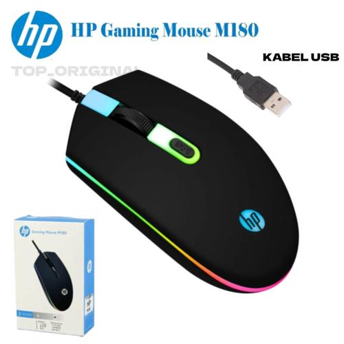 Jual MOUSE GAMING HP M180 LED RGB / MOUSE HP M180 WIRED USB - Jakarta ...