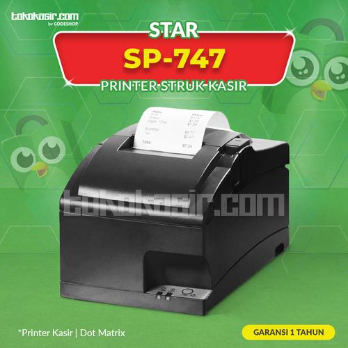 Jual Printer Dot Matrix STAR SP747 POS Receipt Auto Cutter USB STAR SP ...