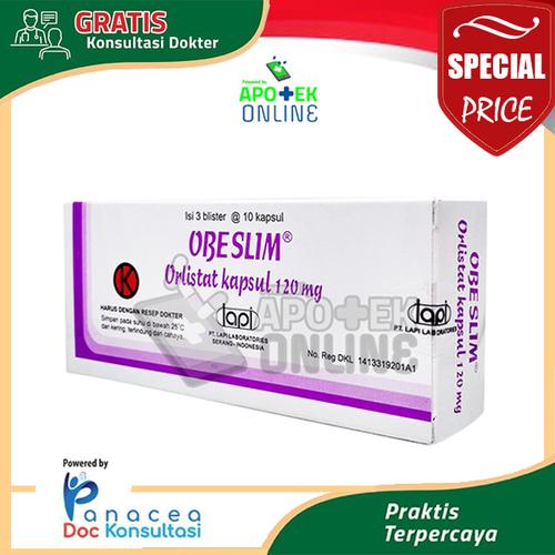 Jual OBESLIM 120MG 1 BLISTER 10 KAPSUL - Kab. Bogor - Apotek Afiat ...