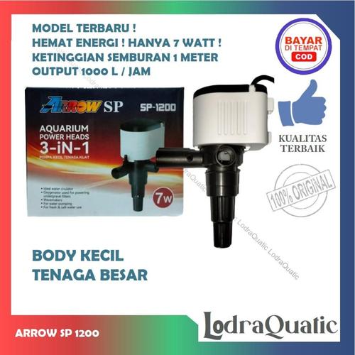 Jual AM - PROMO MURAH POMPA AIR AQUARIUM ARROW SP 1200 ARROW AR 1200 NAIK 1 METER FILTER ...