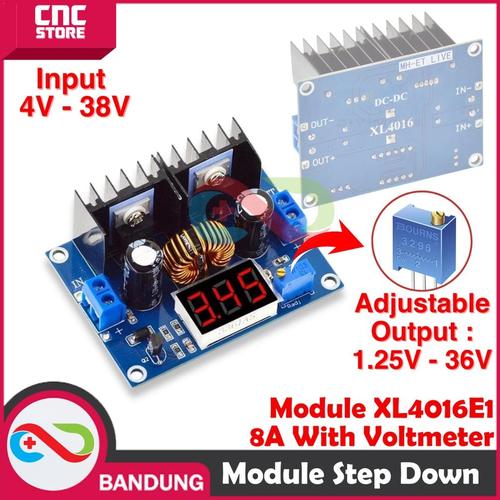 Jual XH-M404 XL4016E1 8A DC-DC STEP-DOWN MODULE WITH VOLTMETER DIGITAL - Jakarta Timur - Tck ...