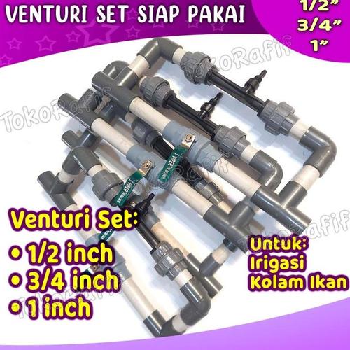 Jual Venturi Injector Lengkap 1/2 inch, 3/4 inch, 1 inch untuk kolam dan irigasi pertanian - Set ...